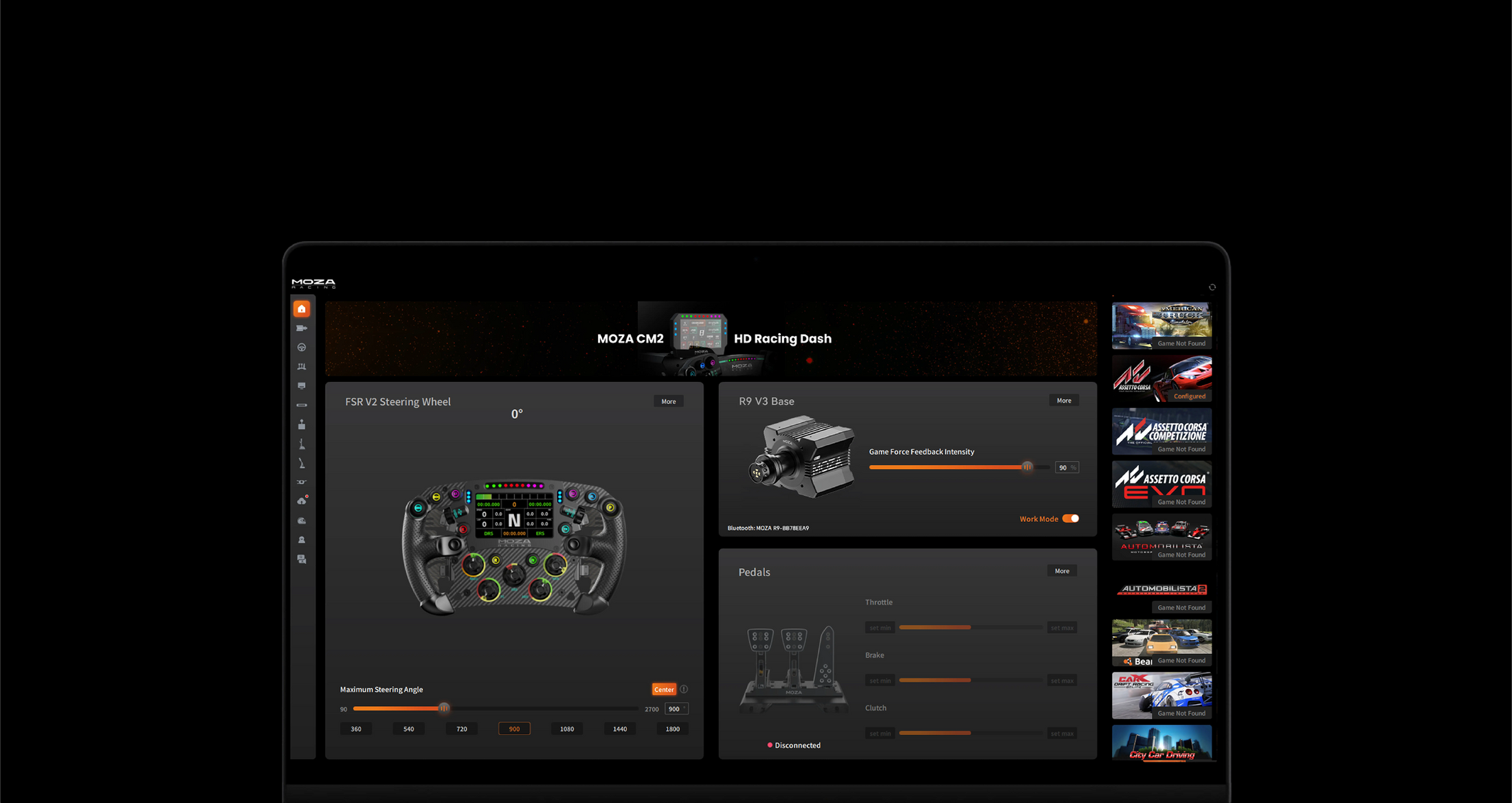 Base MOZA R9 V3 UE | Direct Drive con FFB de 9 Nm – MOZA Racing EU